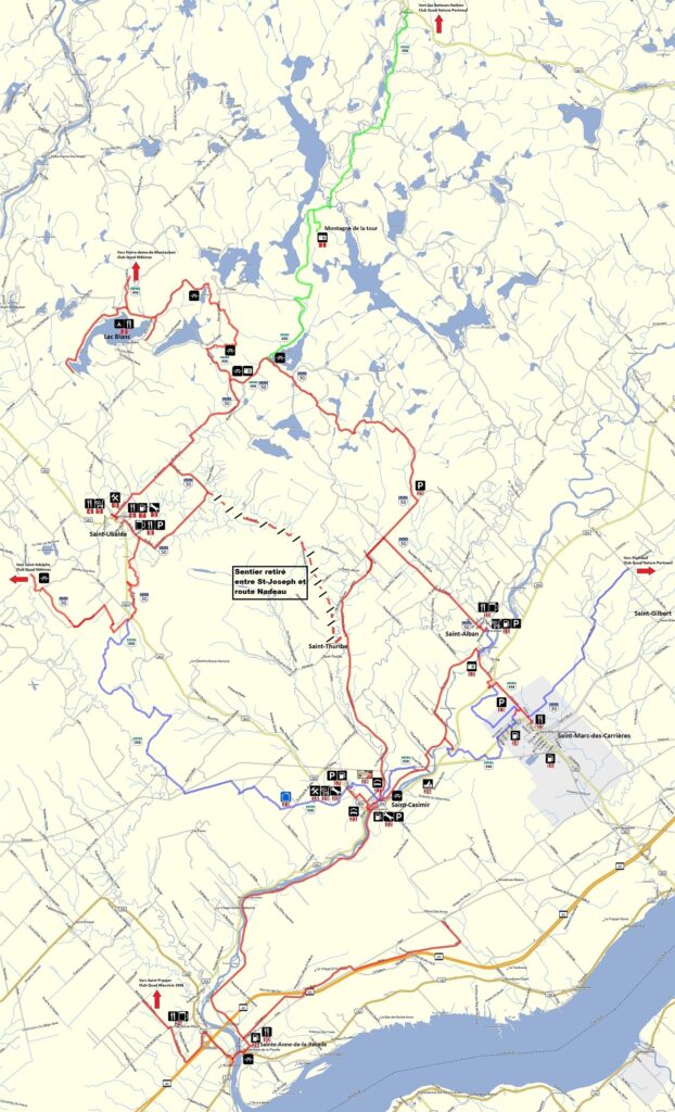 Carte de sentiers - Adeptes Quad Portneuf